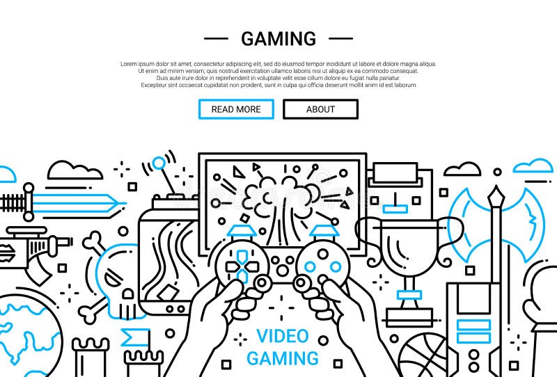 Gaming Banner Illustration Stock Illustrations – 17,919 Gaming Banner ...