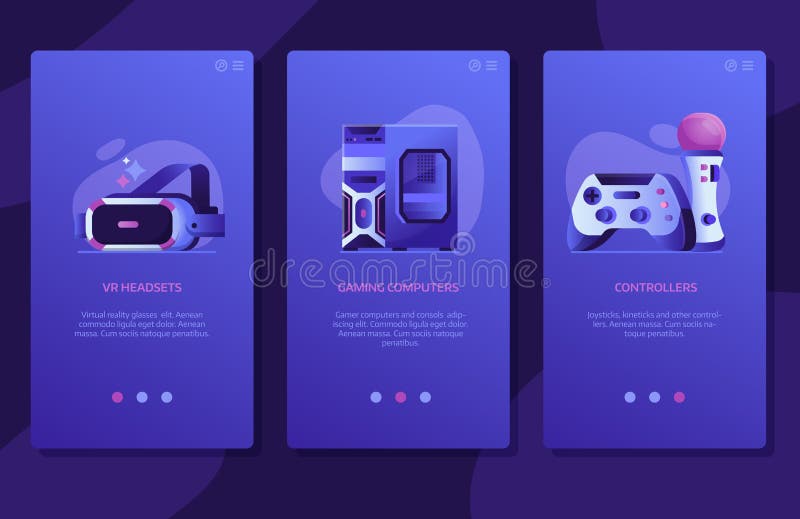 Banners Templates Video Games Stock Illustrations – 8 Banners Templates ...