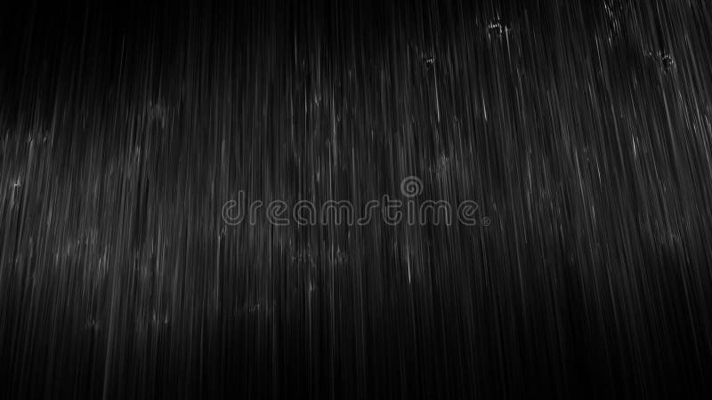 Loop Footage of Rain Falling on Black Background Stock Video - Video of ...
