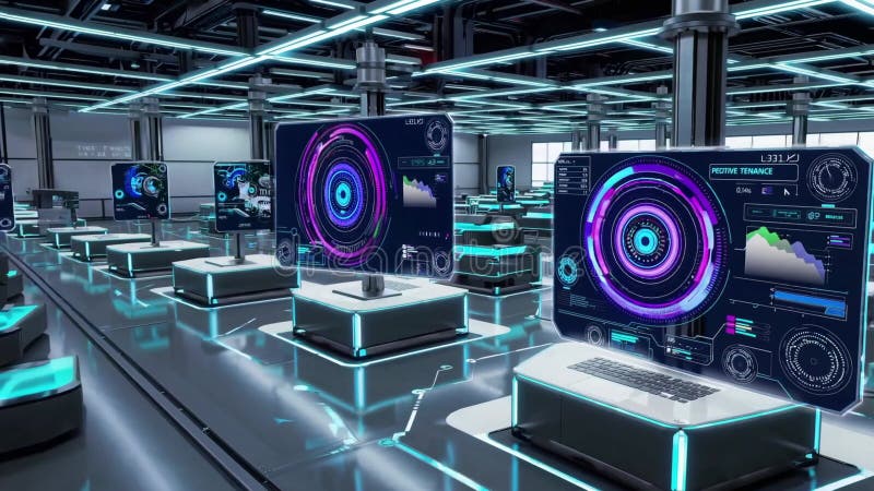 High-Tech Maintenance Hub Featuring AI-Powered Systems and Advanced ...