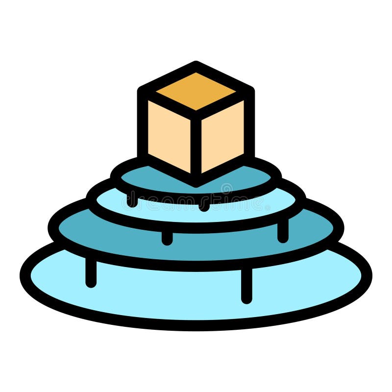 Video Hologram Projection Icon Vector Flat Stock Vector - Illustration ...