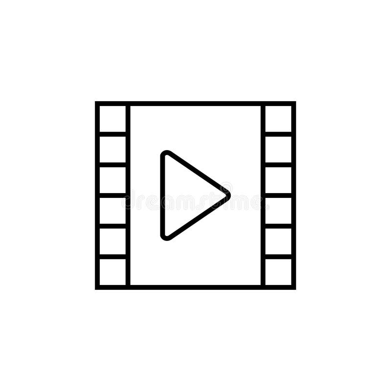 Video Icon . Video Camera Icon Vector. Movie Sign. Cinema Stock Vector ...