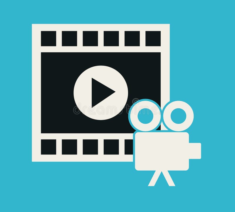 Video icon design stock vector. Illustration of movie - 68379419