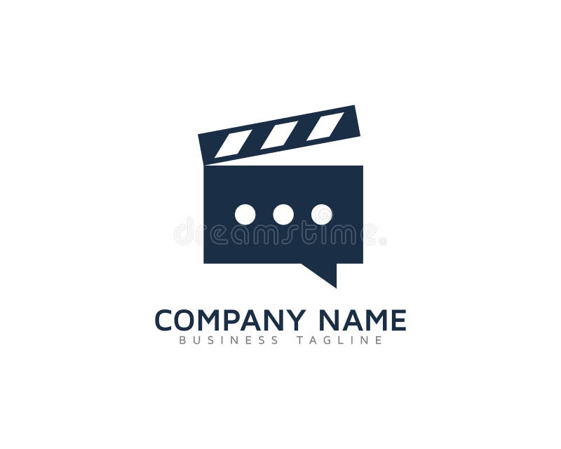 Video Icon Logo Design Element Stock Vector - Illustration of logo ...