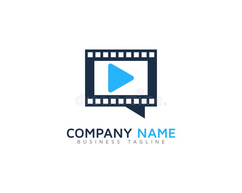 Video Icon Logo Design Element Stock Vector - Illustration of graphic ...