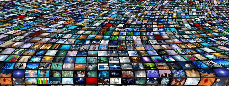 Video and Image Screens Abstract Stock Illustration - Illustration of ...