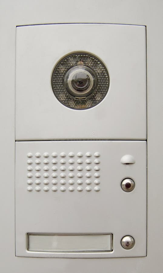 A voice intercom system stock image. Image of number, gate - 2537237