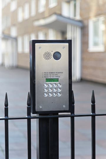 Video intercom stock image. Image of code, security, intercom - 27828701