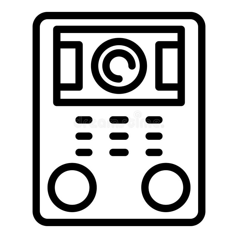 Video Intercom Doorbell Icon Outline Vector. Door System Stock Vector ...