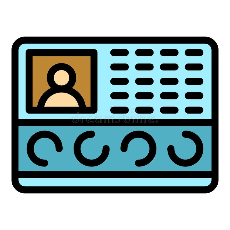 Video Intercom Security Icon Vector Flat Stock Illustration ...