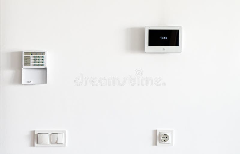 Video Intercom and Security System Remote. Smart Home Stock Image ...