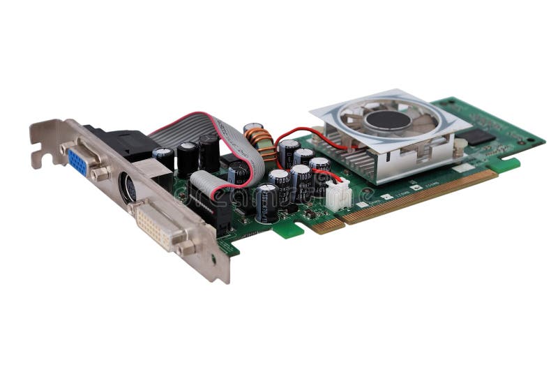 Video kaart stock afbeelding. Image of hardware, sluit - 15786789