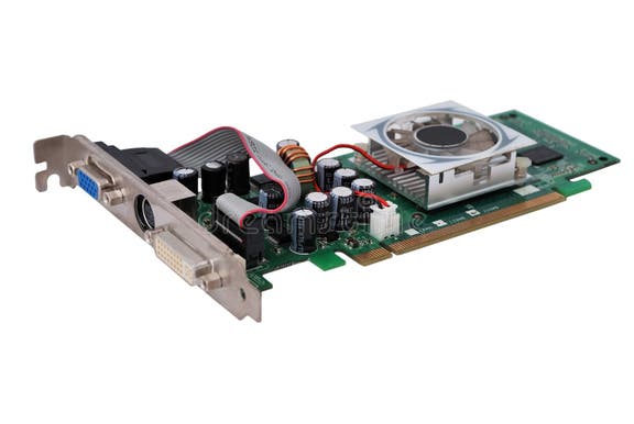 Video kaart stock afbeelding. Image of hardware, sluit - 15786789