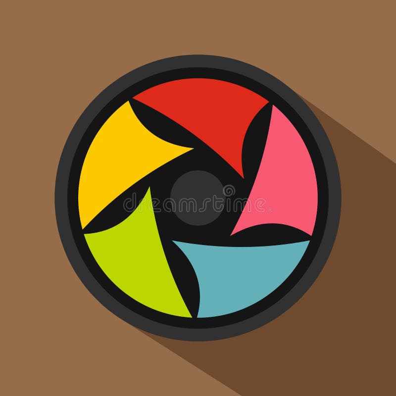 Video Lens Icon, Simple Style Stock Vector - Illustration of shutter ...