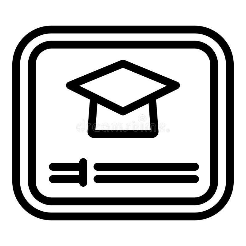 Video Lesson Icon Outline Vector. Study Course Stock Vector ...