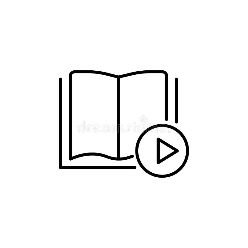 Video Lesson Service Line Flat Vector Icon for Mobile Application ...