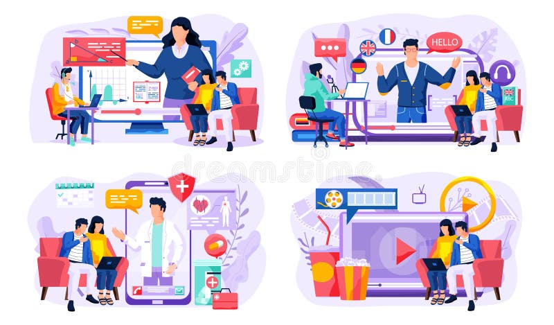 Video Lessons on the Computer. Video Recording of Educational Blog ...