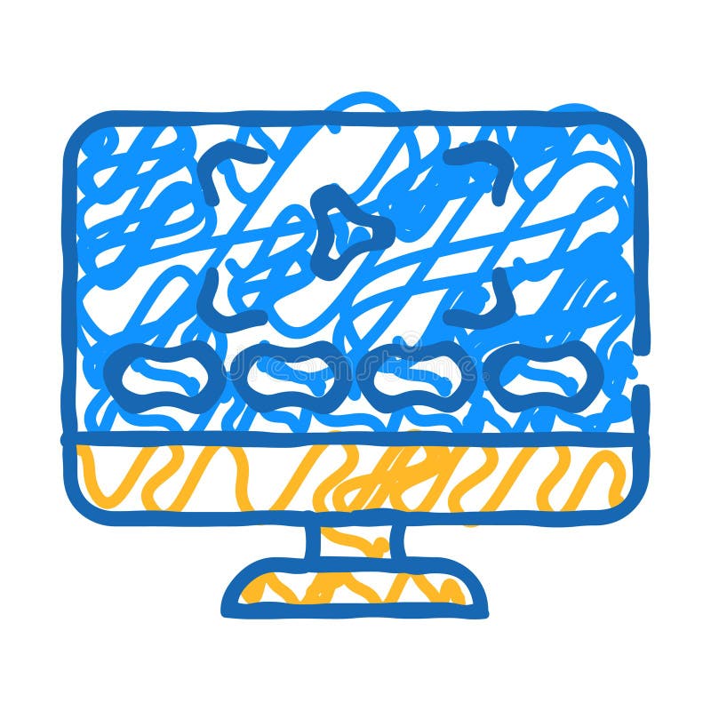 Video Lessons Icon Doodle Illustration Stock Vector - Illustration of ...