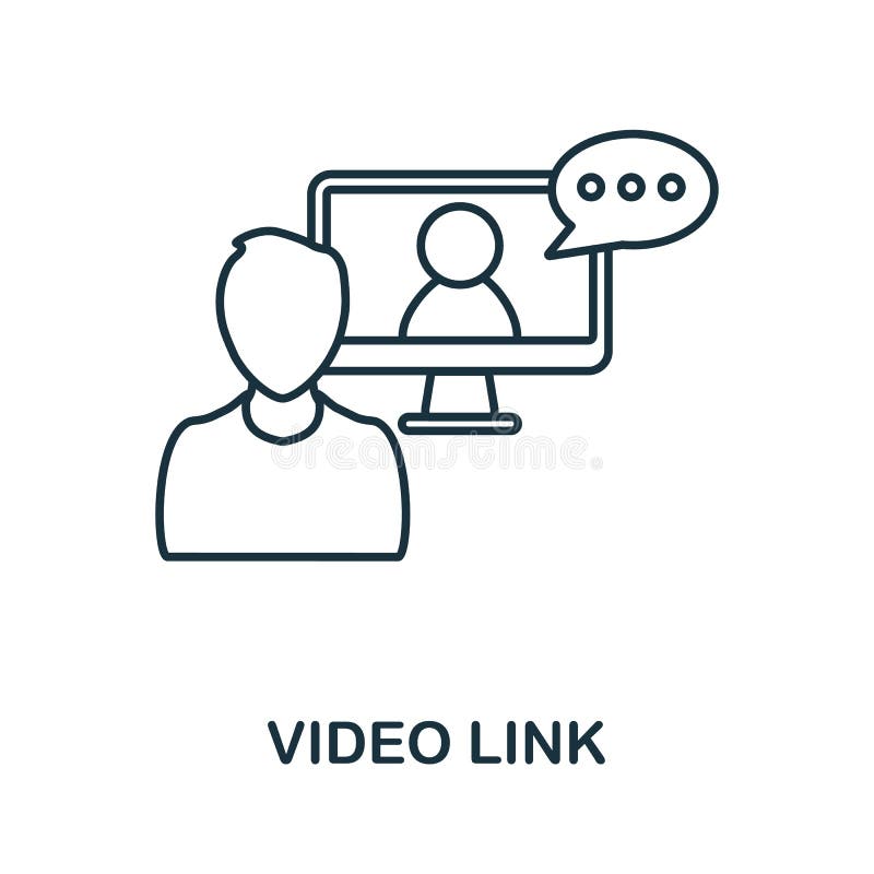 Video Line Icon. Monochrome Simple Video Outline Icon for Templates ...