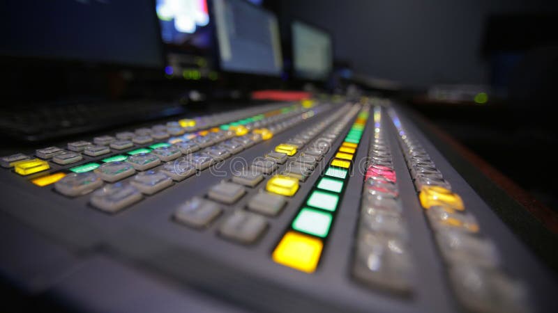 Video Live Switcher Board 3 Stock Image - Image of board, closeup ...