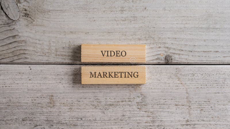 Video Marketing Sign Written on a Stack of Two Wooden Pegs Stock Photo ...