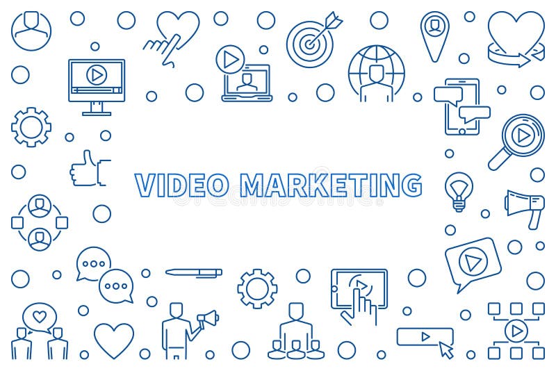 Marketing Strategy Vector Round Illustration in Line Style Stock Vector ... Marketing Strategy Vector Round Illustration in Line Style Stock Vector ...