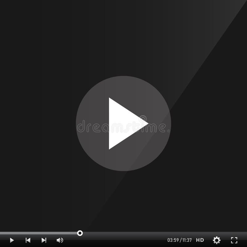 Video and Media Player Interface Template - Vector Stock Vector ...