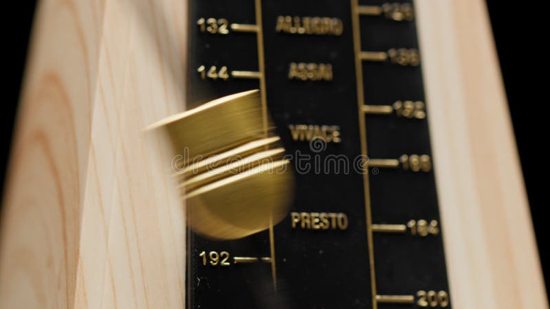 Pendulum Moves Fast on the Metronome Stock Footage - Video of tempo ...