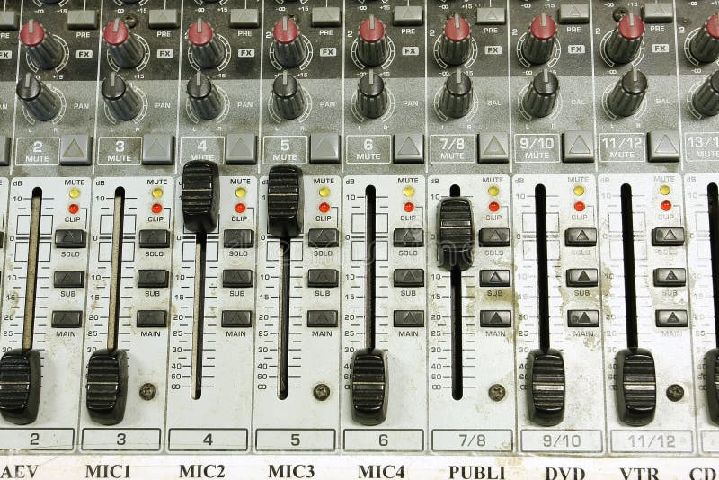 Video mixer detail stock image. Image of buttons, channel - 18823171
