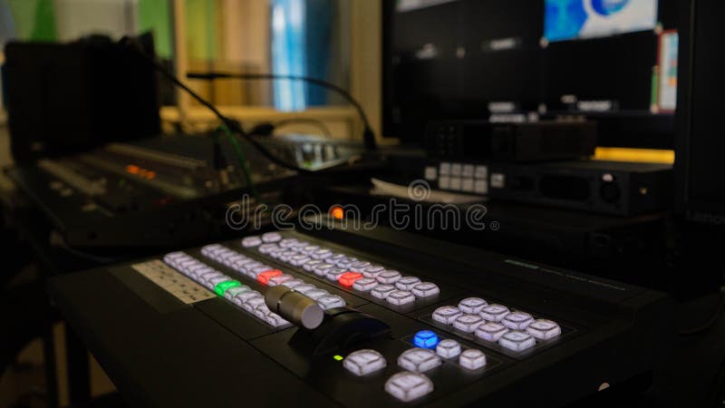 Live Tv Broadcasting Camera in Action Stock Image - Image of broadcast ...