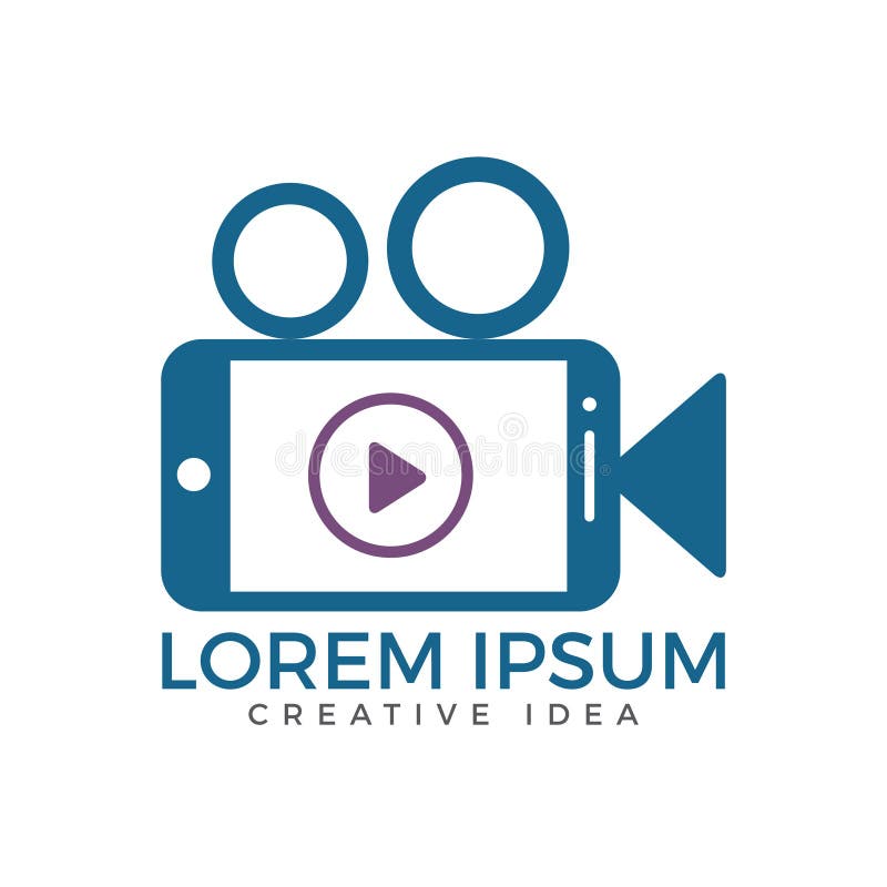 Video Mobile Vector Design. Stock Vector - Illustration of logo, icon ...