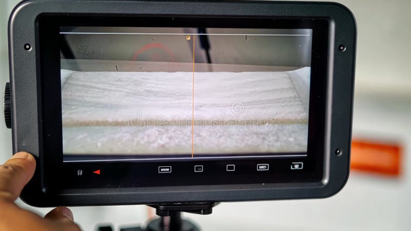 A Video Monitor Displaying the Realtime Healing Process of a ...