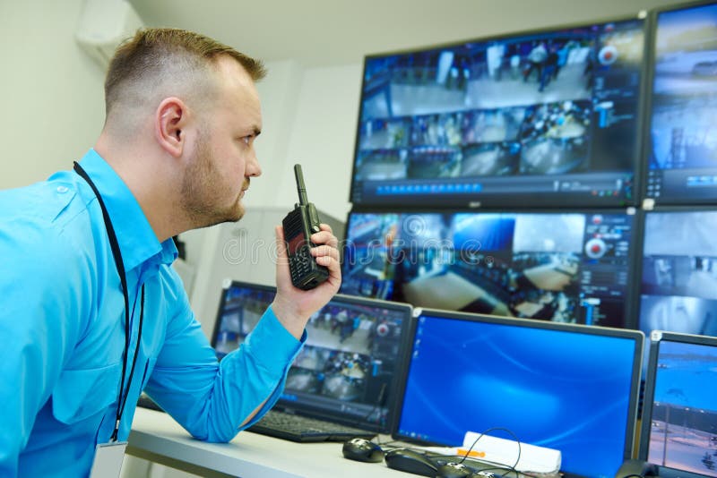 Video Monitoring Surveillance Security System Stock Image - Image of ...