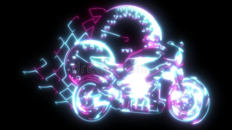 Red Motorcycle Racer Animation on Green Screen Stock Footage - Video of ...