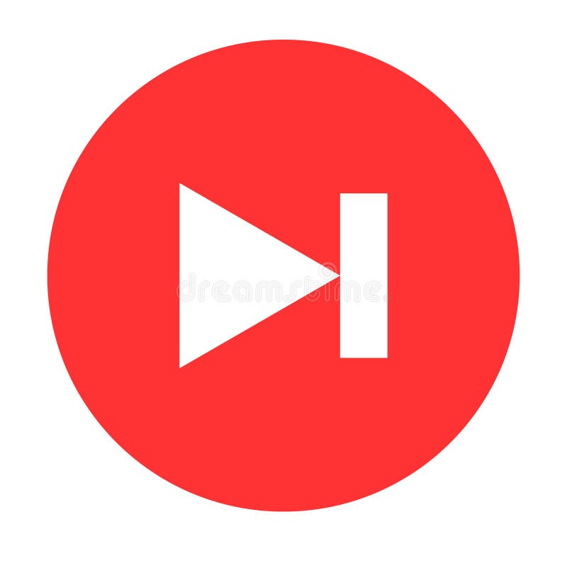 Video Music Fast Forward Next Button Icon Illustration Stock ...