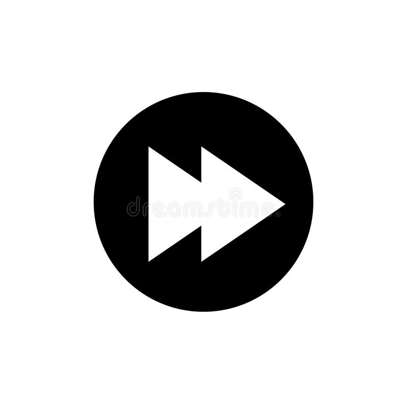 Video Music Interface Forward Icon Icon. Forward Symbol Stock Vector ...