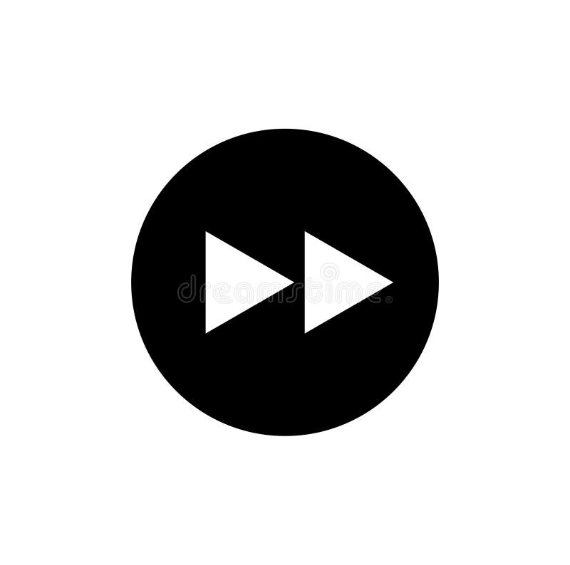 Video Music Interface Forward Icon. Forward Symbol Stock Vector ...