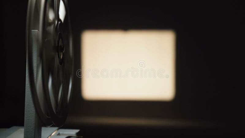 Video of Old Film Projector Filming on Black Background Stock Footage ...