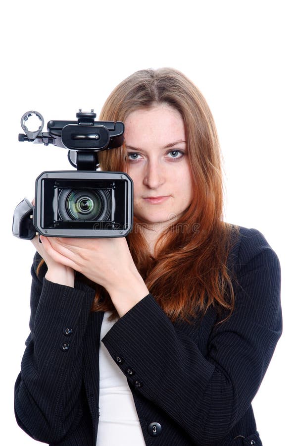 Video operator stock photo. Image of equipment, film - 20534488