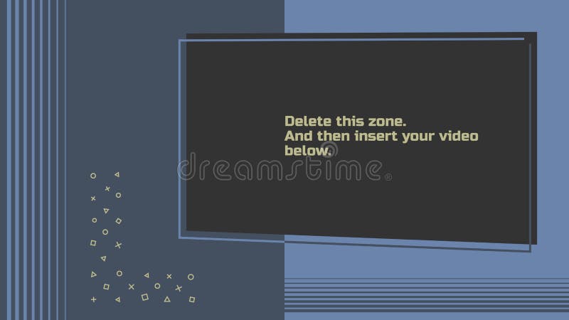 Video Overlay, Option 1.1. Editable Vector Illustration. Template with ...