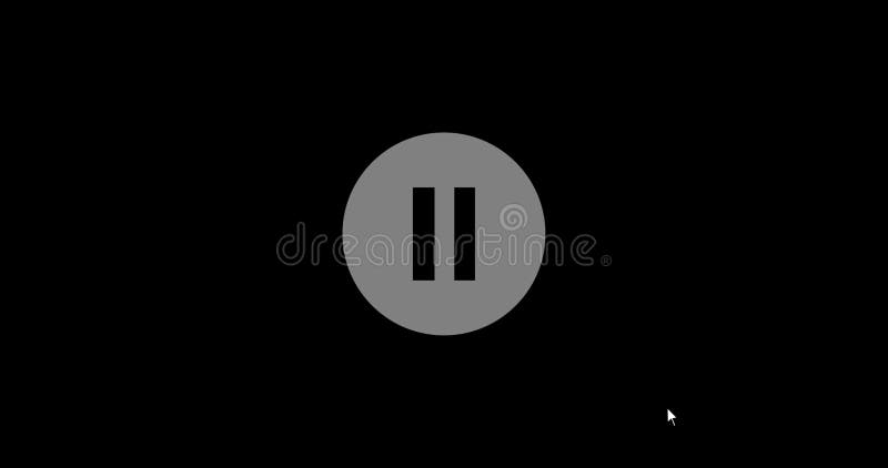 Video Play and Pause Buttons, 4K Animation on a Green Screen. Stock ...