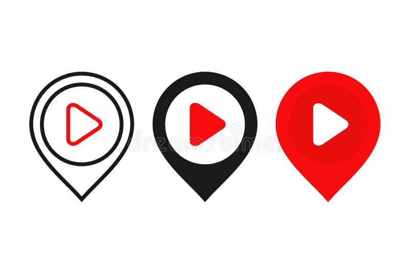 Video Place Location. Illustration Vector Stock Vector - Illustration ...