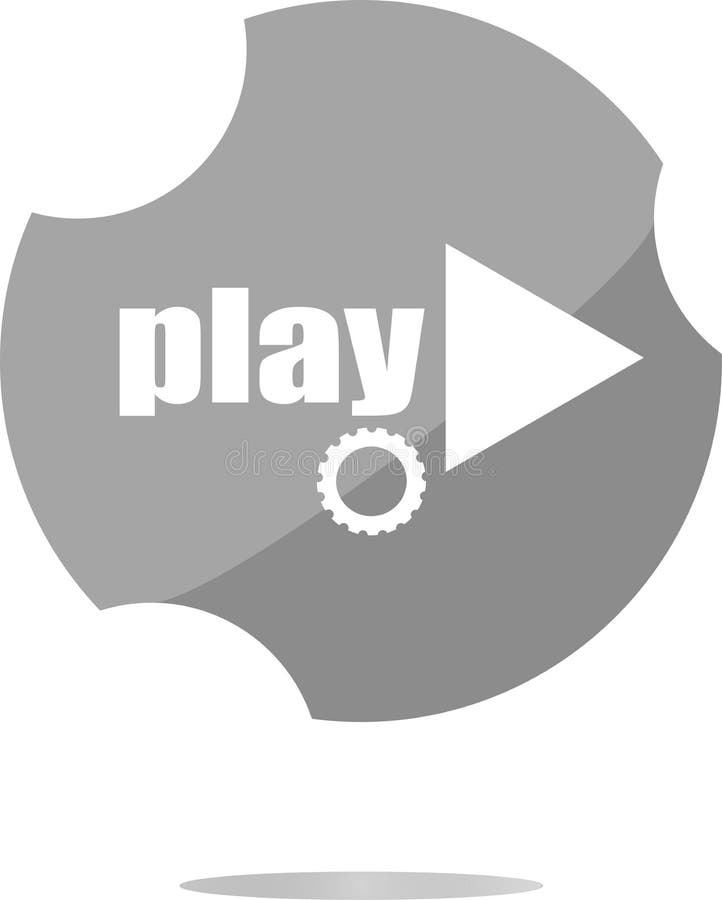 White Video Play Button Stock Illustrations – 33,269 White Video Play ...