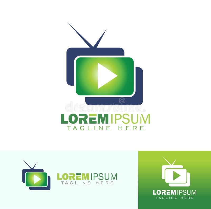 Video Play Button Logo Sign Stock Vector - Illustration of button ...