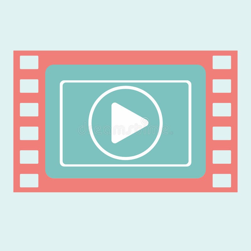 Video play frame stock vector. Illustration of film - 100651333
