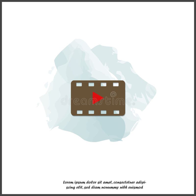 Video Play Icon. Vector Illustration Play Video on White Isolated ...
