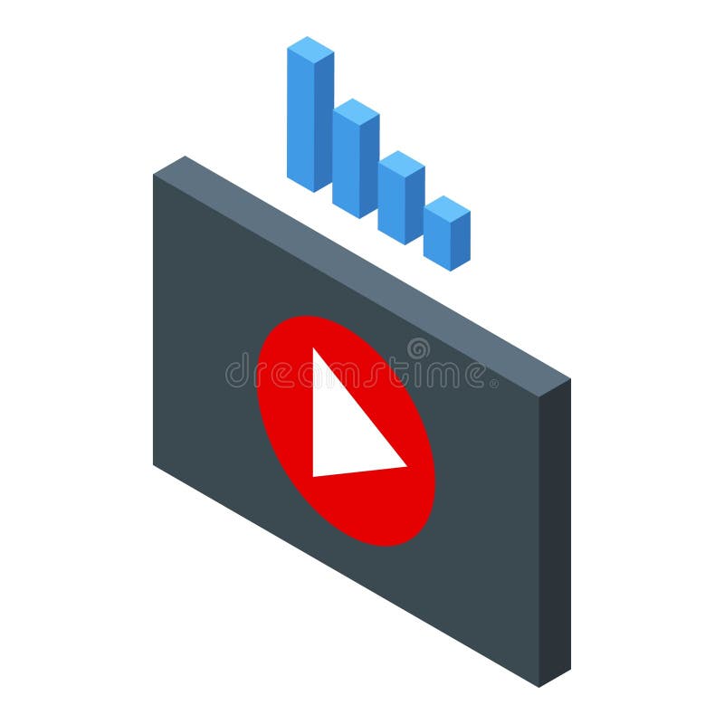 Video Play Idea Icon Isometric Vector. Creative Thinking Stock ...