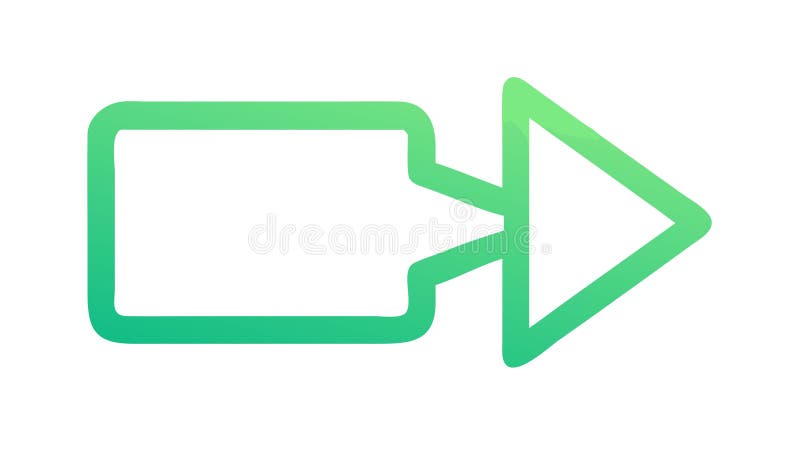 Video Playback Forward Arrow Icon Digital UI, Vector Design Generative ...