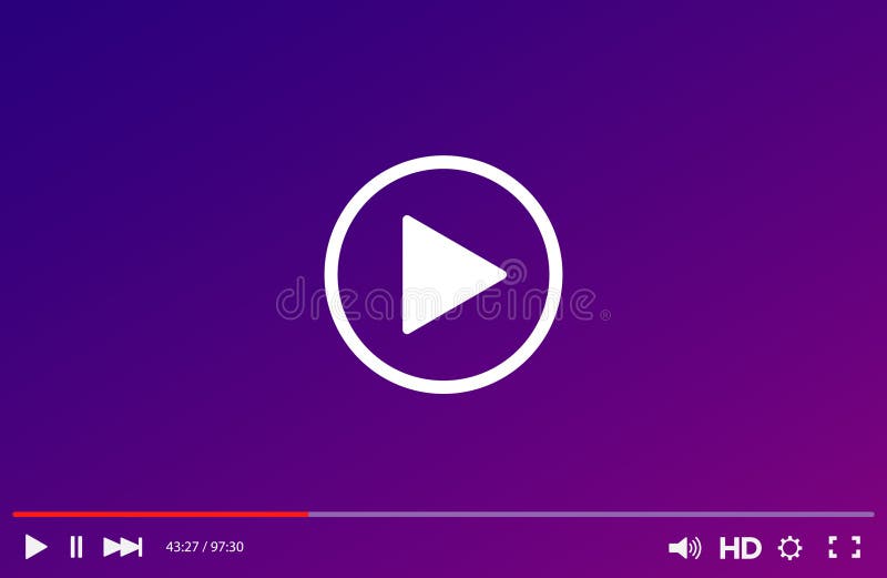 Video Player Bar Template for Your Design for Web Site and App Stock ...