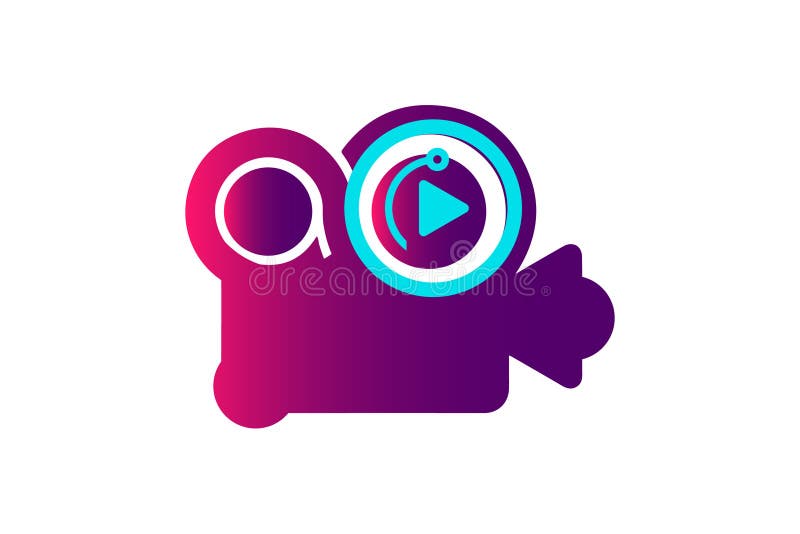 Video Player Logo Symbol Isolated Stock Vector - Illustration of icon ...